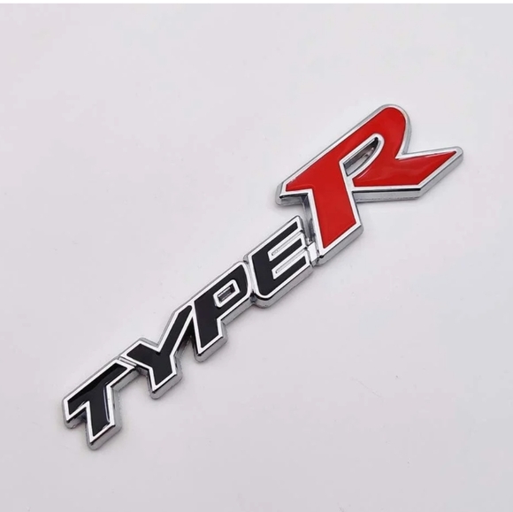 Other | Type R Metal Adhesive Back Badge Emblem | Poshmark